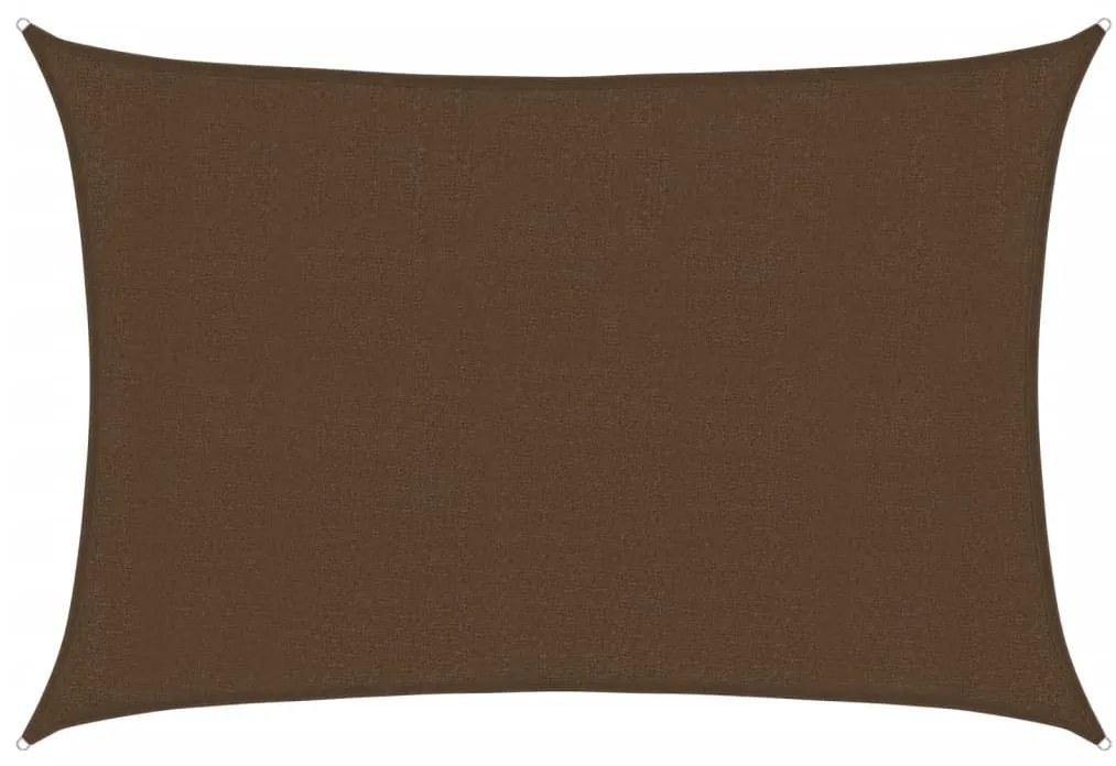 Stínící plachta 160 g/m² hnědá 3 x 5 m HDPE 311789