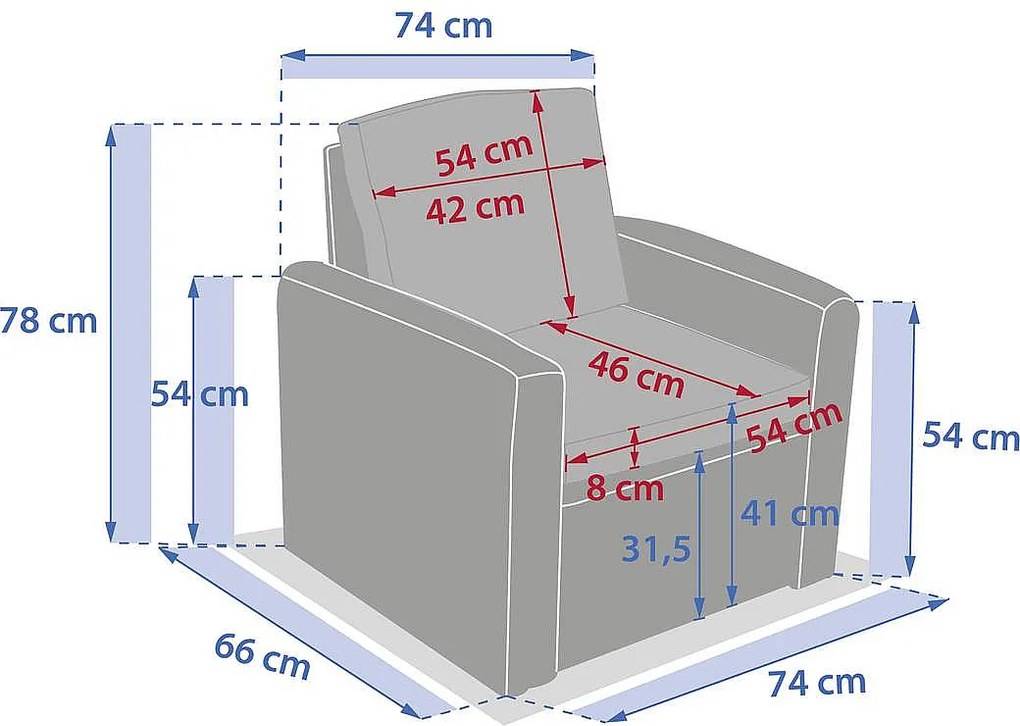 DEOKORK Ratanové křeslo SANTORINI (hnědá)