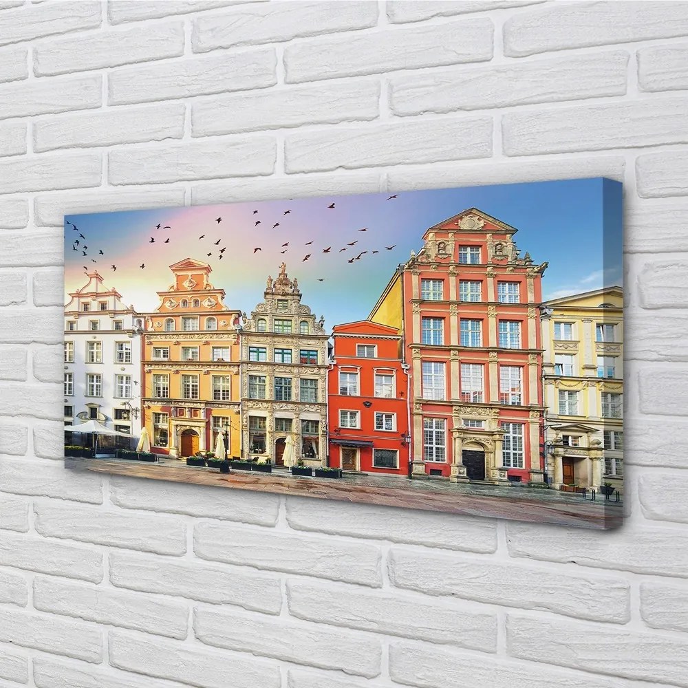 Obrazy na plátně Gdańsk budovy staré město 100x50 cm