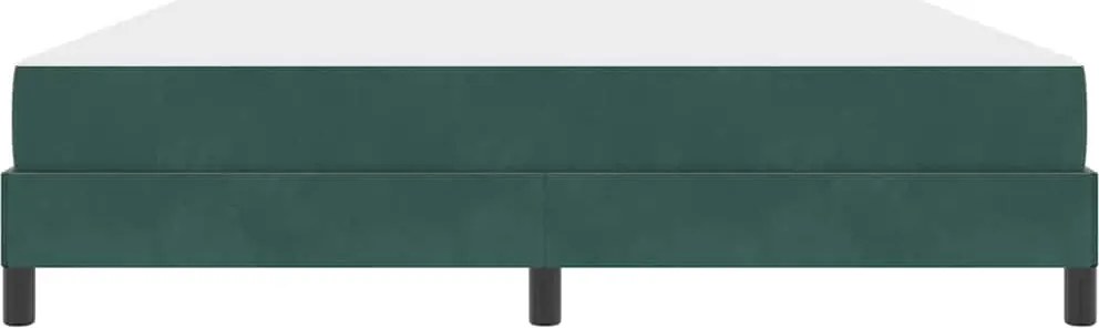 Postel s boxspringem s matrací Tmavě zelená 180 x 200 cm textil 3398710