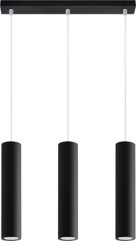 Lustr SOLLUX Lagos 3 GU10 3x40W bez zdroje SL.0329 černá