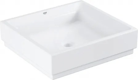 Grohe Cube Ceramic - Umyvadlo bez přepadu, 500x470 mm, PureGuard, alpská bílá, 3948100H