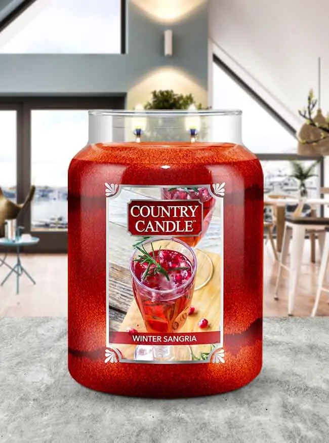 Country Candle – vonná svíčka Winter Sangria (Zimní sangria), 680 g