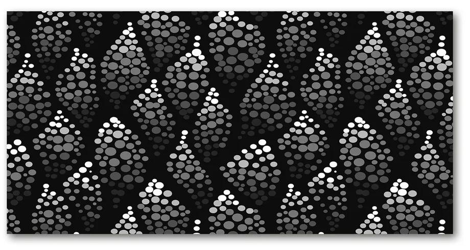 Wallmuralia Foto obraz akrylový Černobílé tečky 140x70 cm