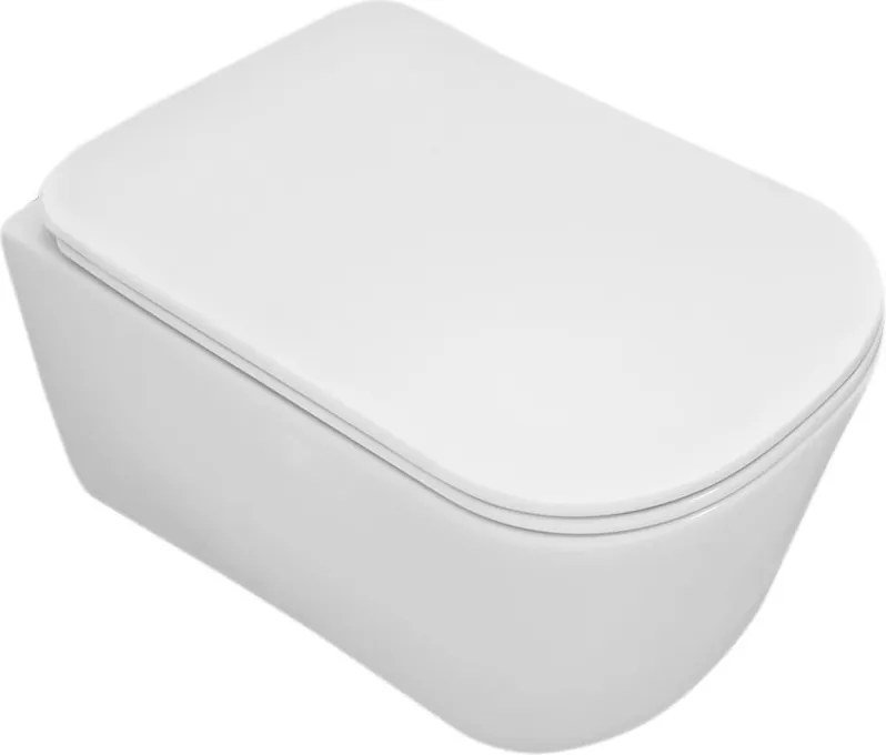 Kerasan Kerasan, TRIBECA závěsná WC mísa, Rimless, 35x54 cm, bílá, 511401