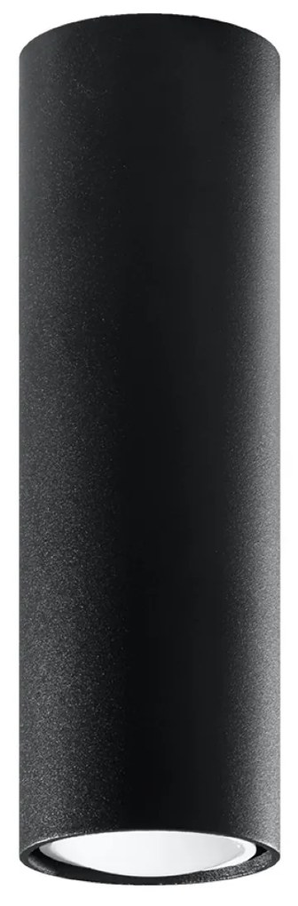 Stropní svítidlo Lagos, 1x černé kovové stínítko, (20 cm)