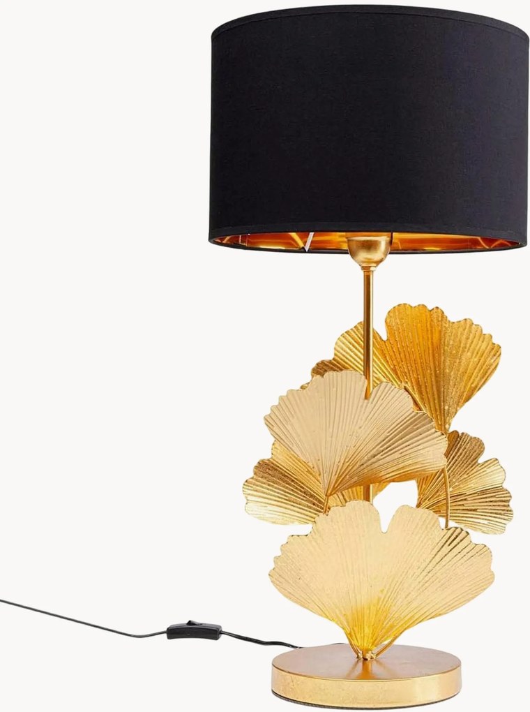 Velká stolní lampa Flores Gold