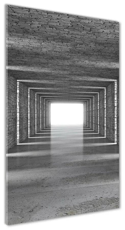 Wallmuralia Vertikální Foto obraz sklo tvrzené Tunel z cihly 50x100
