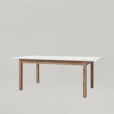 Rozkládací stůl s šedou deskou 160-207 cm