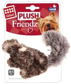 Tommi CZ s.r.o. Hračka pes GiGwi Plush Friendz veverka šedá plyš