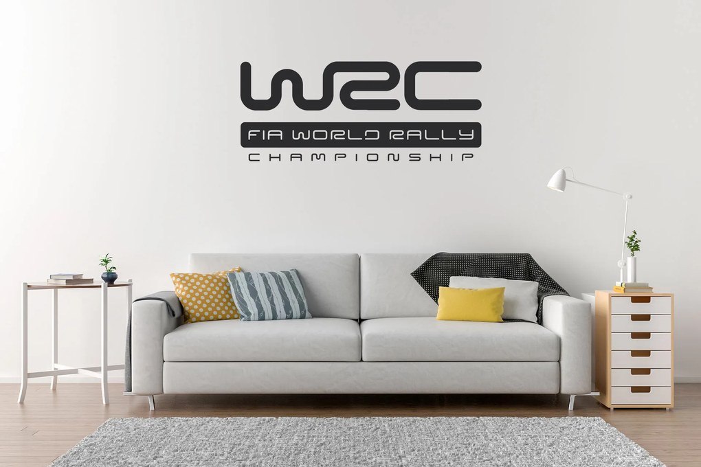 Lepy.cz Samolepka na zeď WRC Velikost (šířka x výška): 80x33cm, Barevná varianta: Pastelová oranžová