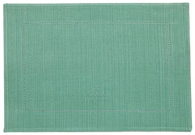 LENE BJERRE Bavlněné prostírání MERCY, zelené, 48 x 34 cm