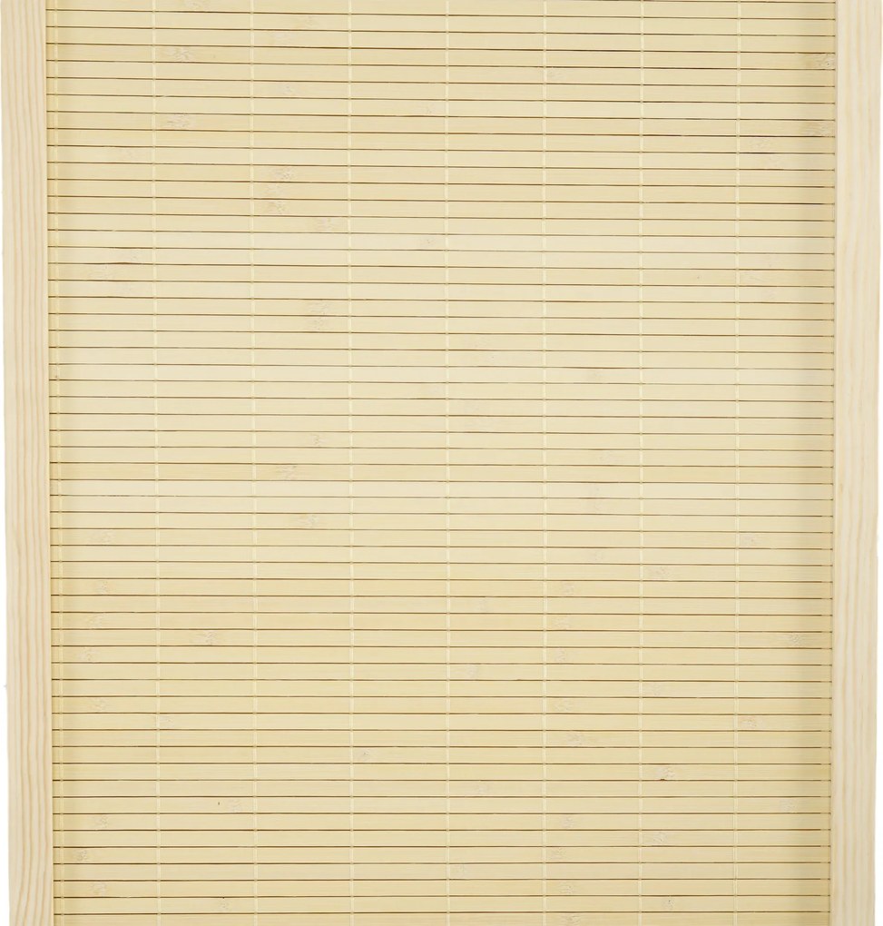 HOMCOM Bambusový paravan do interiéru 4 panely 180 x 180 cm - Přenosný paravan | Aosom