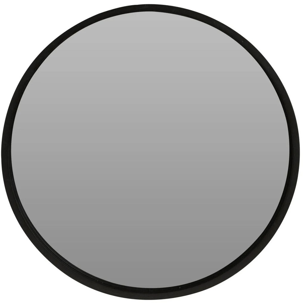 Černé kulaté zrcadlo MINIMAL, ⌀ 50 cm