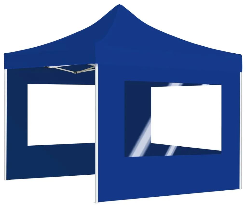 Profesionální skládací party stan Mercier + stěny - hliník - 2x2 m | modrý