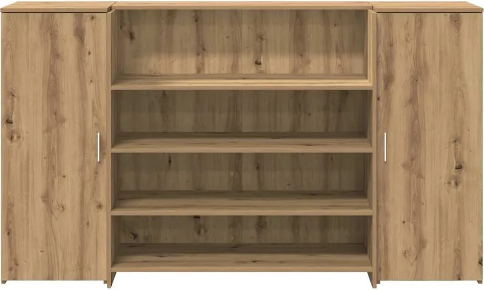 Recepční stůl dub artisan 180x50x103,5 cm kompozitní dřevo 3324177