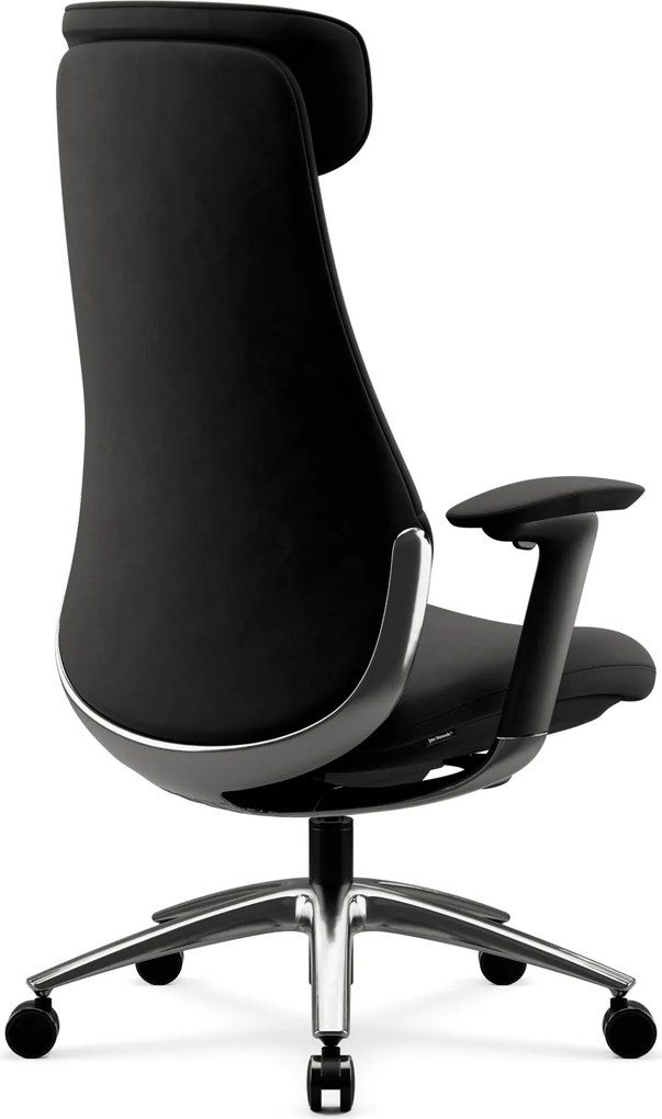 Křeslo kancelářské čalouněné ředitelské černé: COMMAND