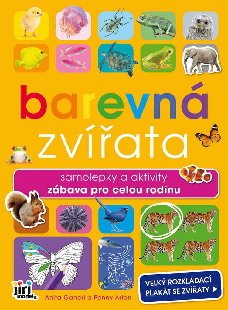 JIRI MODELS Svět zvířat Barevná zvířata s aktivitami a plakátem 6