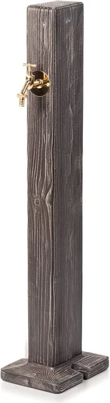 Prosperplast Zahradní sloupek s vodovodním kohoutem FOREST umbra