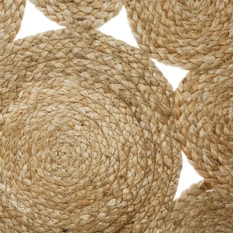 Kulatý koberec Lace 80 cm hnědý