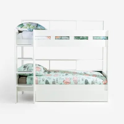 Patrová postel SILK 90x200 bílá