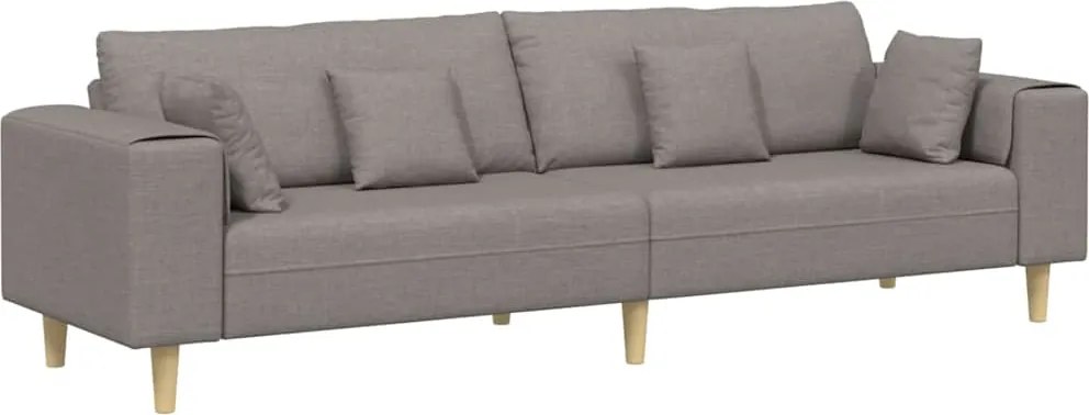Pohovka Taupe 250 x 77 x 76 cm textil 3335148