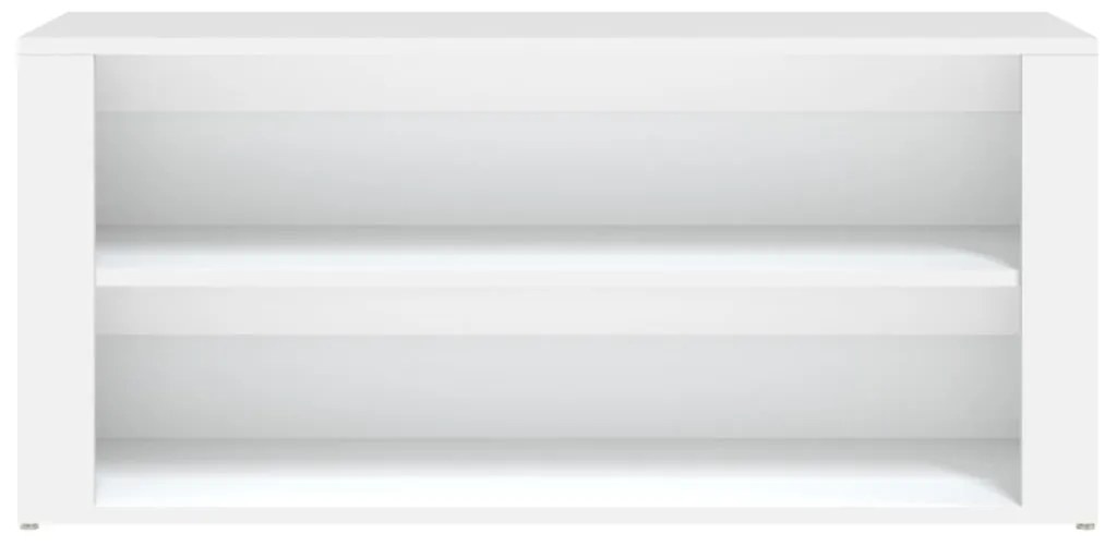 Botník bílý 100 x 35 x 45 cm kompozitní dřevo - Default Title
