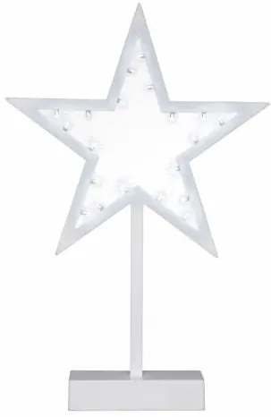 Nexos 33203 Vánoční dekorace - hvězda - 38 cm, 20 LED