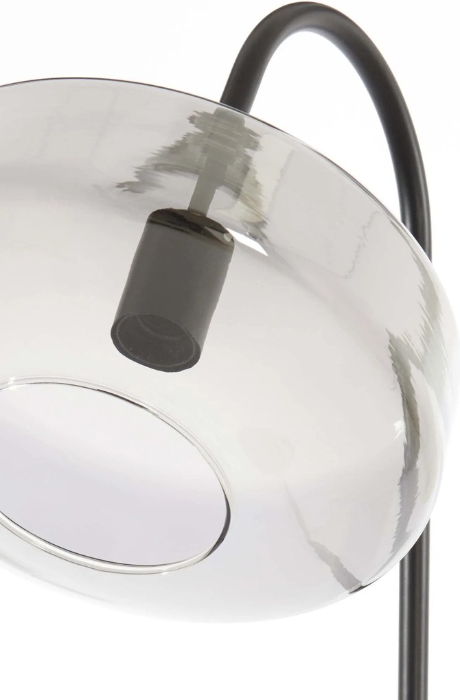Kovová stojací lampa BLACK SOLNA