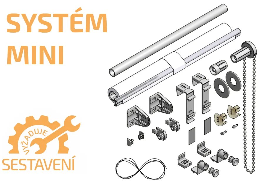 ZEBRA-SHOP Roleta DEN A NOC / MINI / PREMIUM / ŠEDÁ / BH 27 Barva mechanizmu: šedá, Výška: 150, Šířka: 85