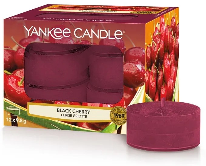 YANKEE CANDLE BLACK CHERRY 12 x 9,8 g