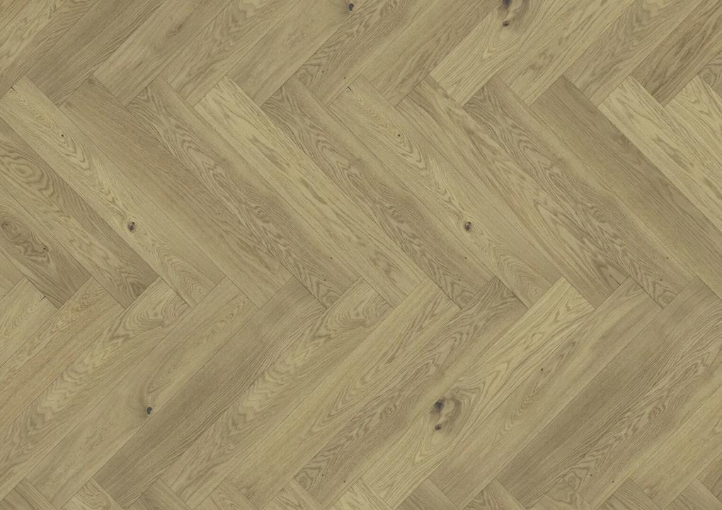 Dřevěná podlaha Dub Chambord - bílý olej - 75002