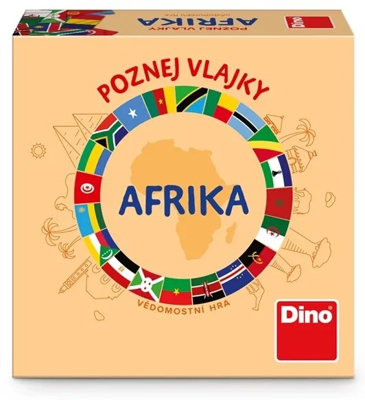 Dino Cestovní hra Poznej vlajky - Afrika