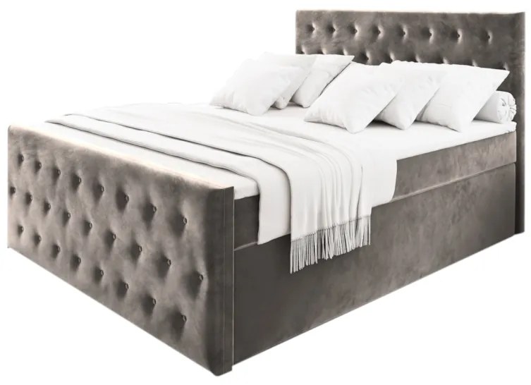 Expedo Čalouněná postel boxspring FENDI, 160x200, casablanca 14