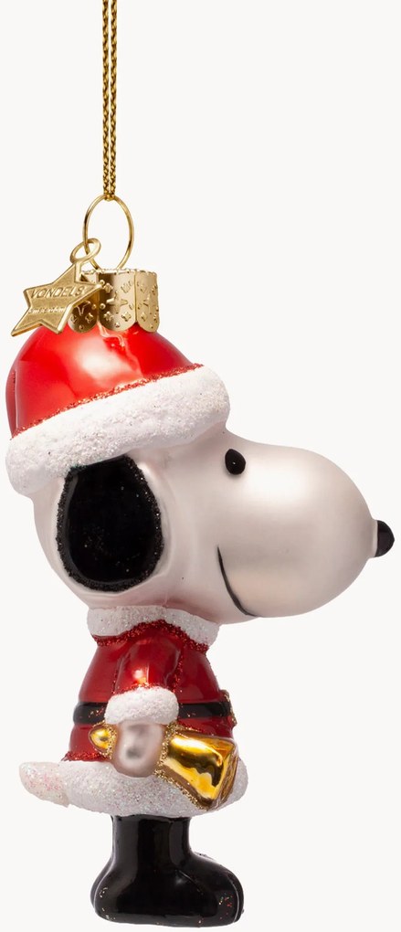 Ručně foukaná vánoční ozdoba Snoopy Peanuts
