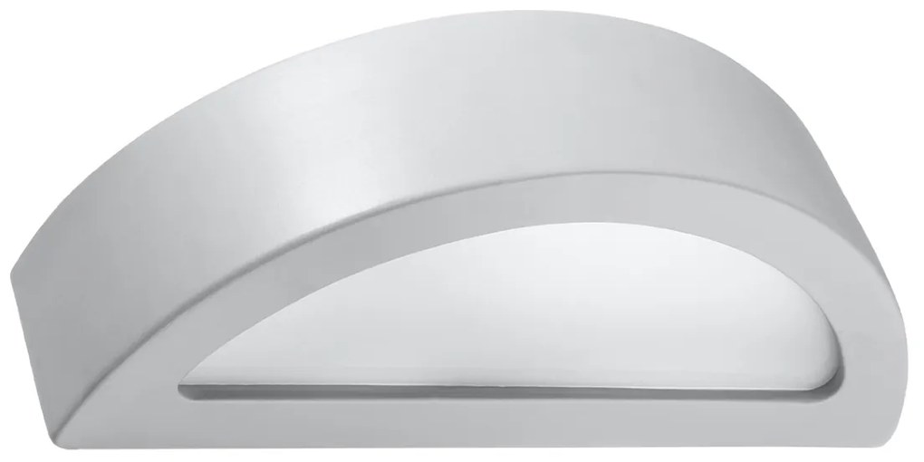 Sollux Lighting Nástěnné svítidlo keramické ATENA šedé