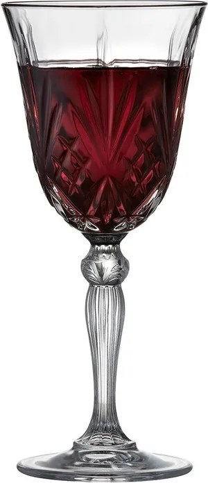 Křišťálové skleničky v sadě 4 ks na víno 270 ml Melodia – Lyngby Glas