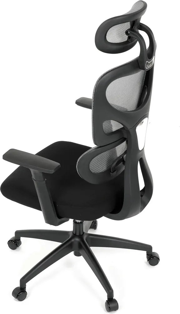 Ergonomická kancelářská židle LEXON - šedá síťovina
