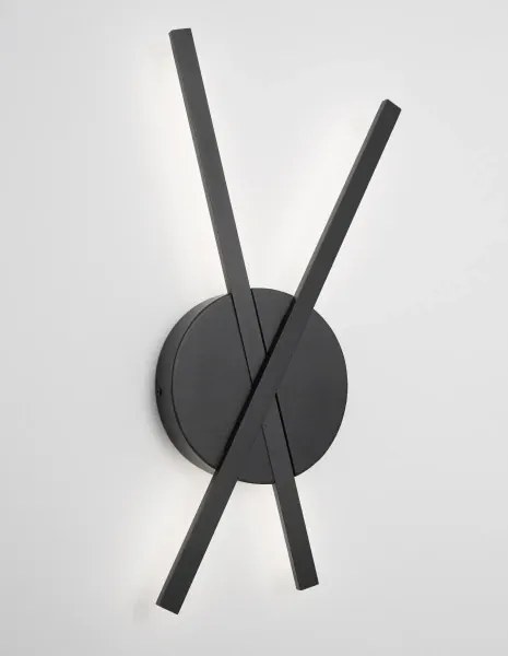 LED nástěnné svítidlo Reslin 24.5 černé