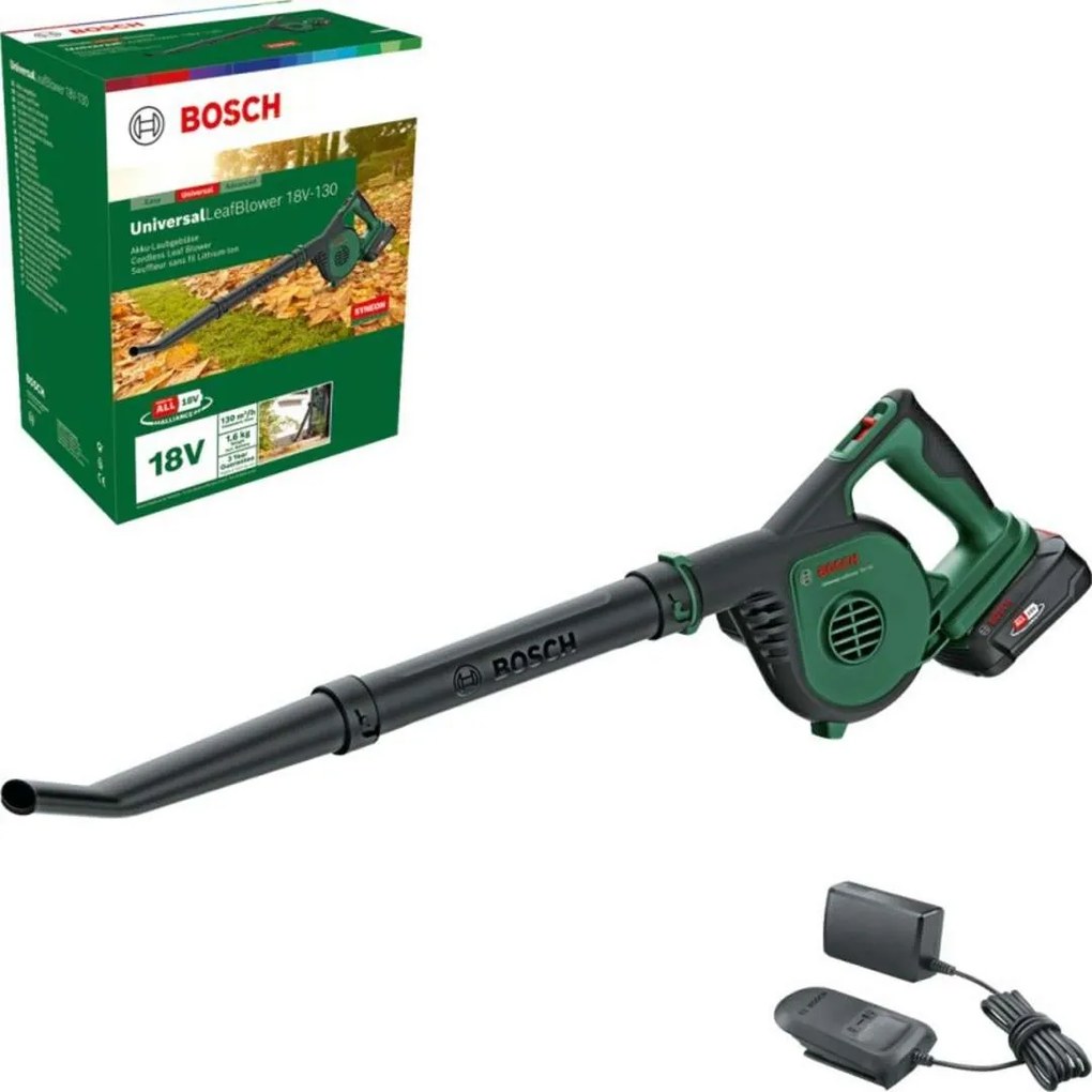 Bosch - 18V AKU fukar na listí, 1x aku 2,5 Ah Li-Ion, nabíječka 06008A0600