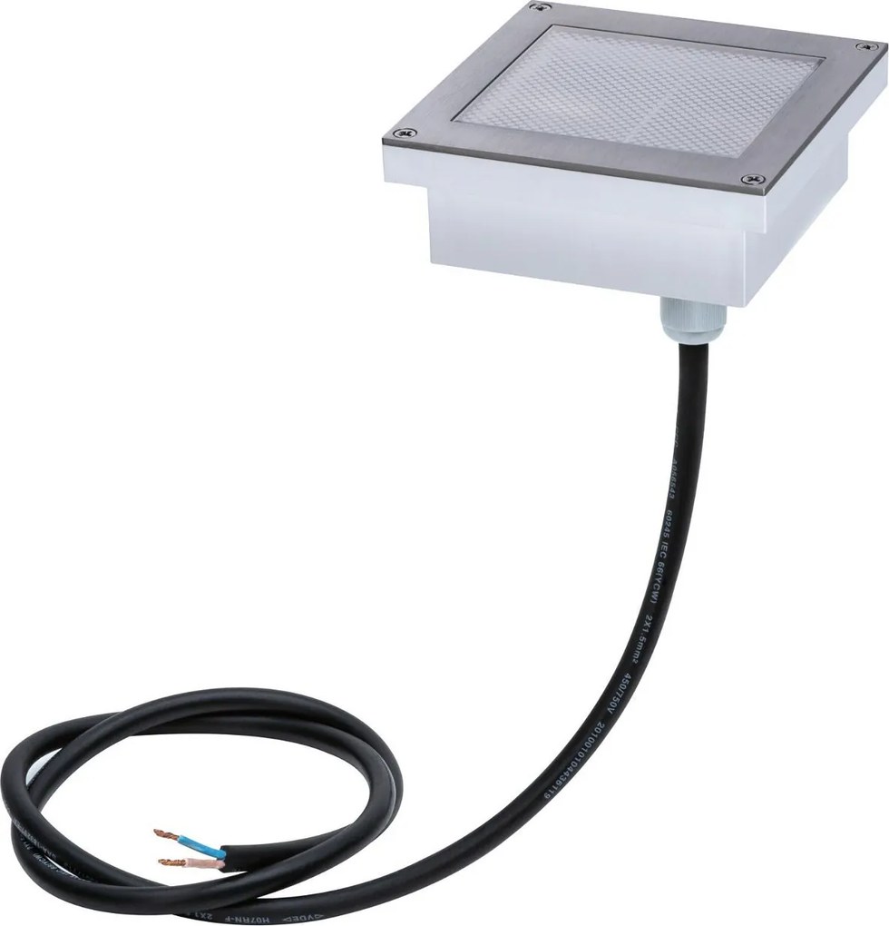 P 94595 LED zemní svítidlo Smart Home Zigbee Brick neláká hmyz IP67 hranaté 100x100mm CCT 1W 230V ocel ocel - PAULMANN