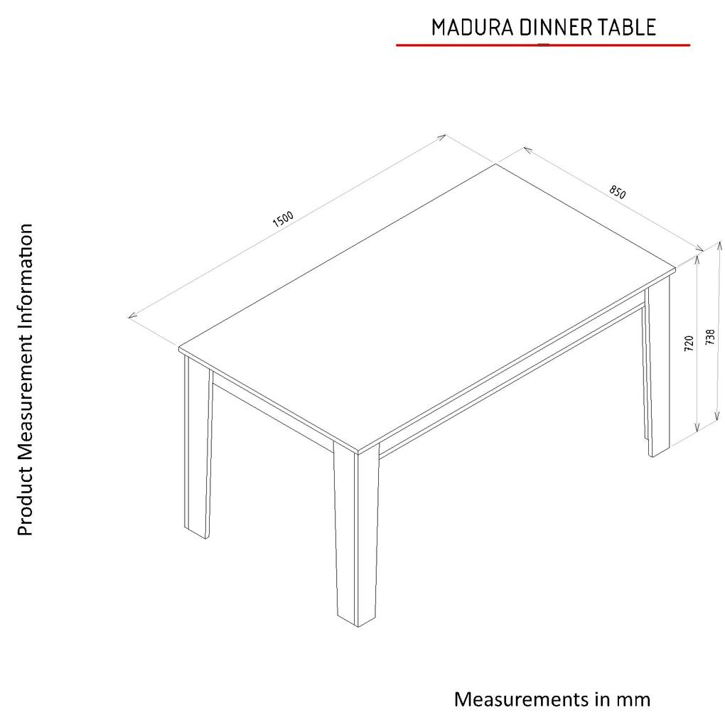 Jídelní stůl (pro 6 osob) Mallorka (Dub). 1073330