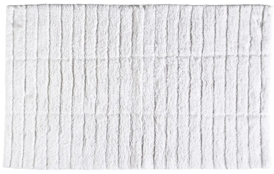 Bílá koupelnová předložka 80x50 cm Tiles - Zone