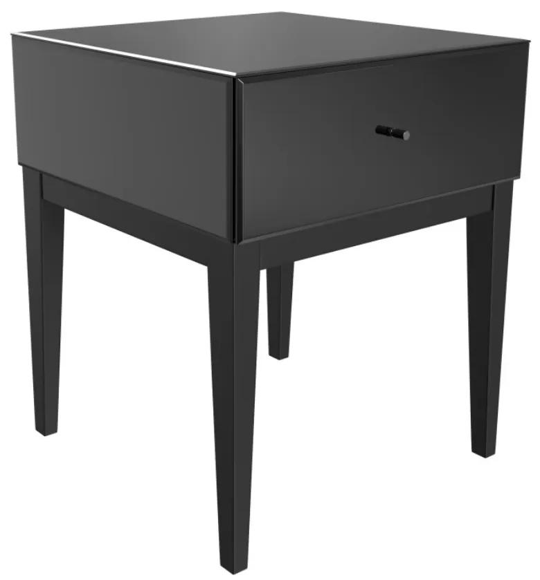 Černý noční stolek Miotto Saviano 45 x 45 cm