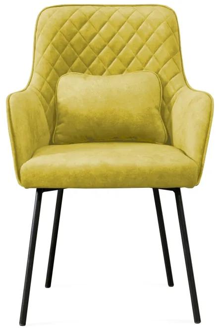 DOLMAR SEDAČKY Jídelní židle - KR-7, různé tkaniny a barvy na výběr Čalounění: grafitová (Uttario Velvet 2966)