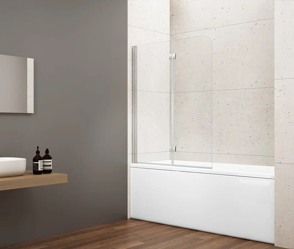 Gelco Gelco, LORO vanová zástěna skládací 900mm, čiré sklo, GN1190