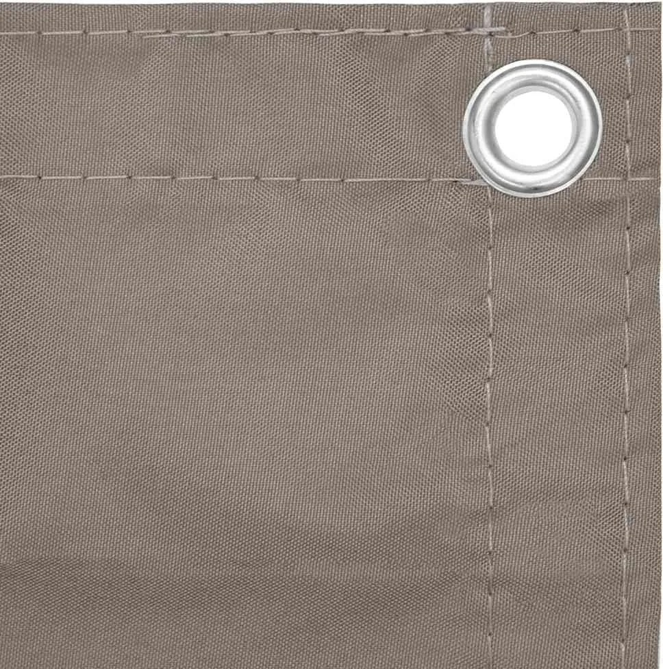 Balkónová zástěna taupe 75 x 500 cm oxfordská látka 134986