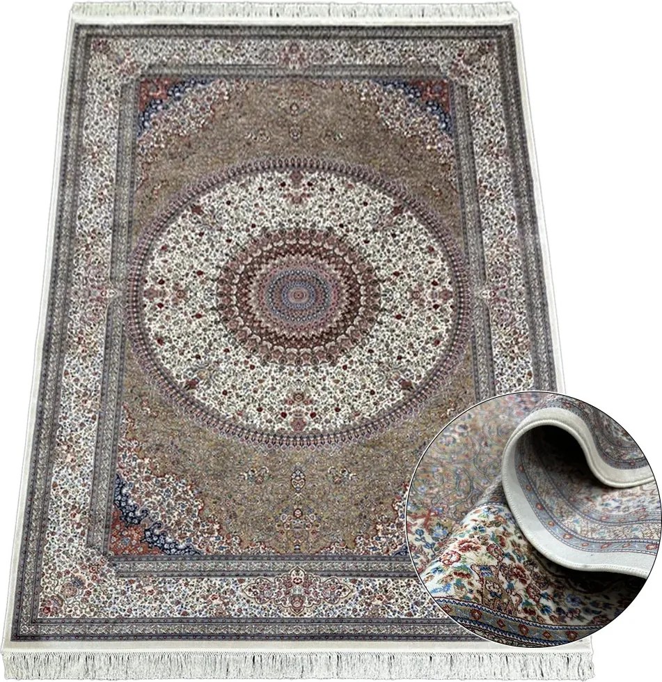 BE Koberec Anatolia Silk 32510 CREAM - krémový obdélníkový Rozměr: 80x150 cm