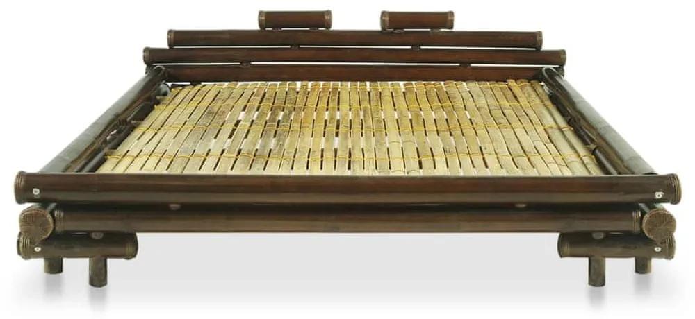 Petromila Rám postele tmavě hnědý bambus 180 x 200 cm