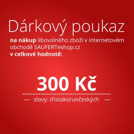 Darkový poukaz v hodnotě 300 Kč